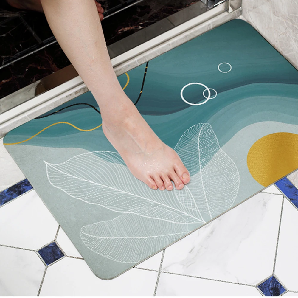 Algae-mud-cushion-water-absorbing-quick-drying-pad-bathroom-door-mat ...
