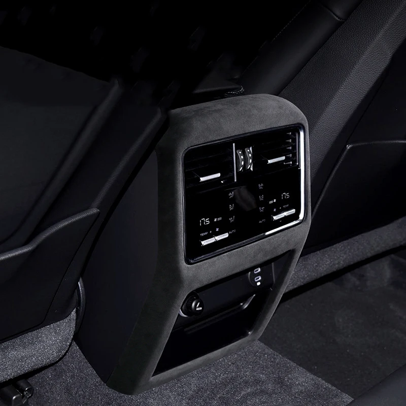 Alcan-tara-Suede-Car-Interior-Rear-Seat-Air-Condition-AC-Vent-Outlet ...