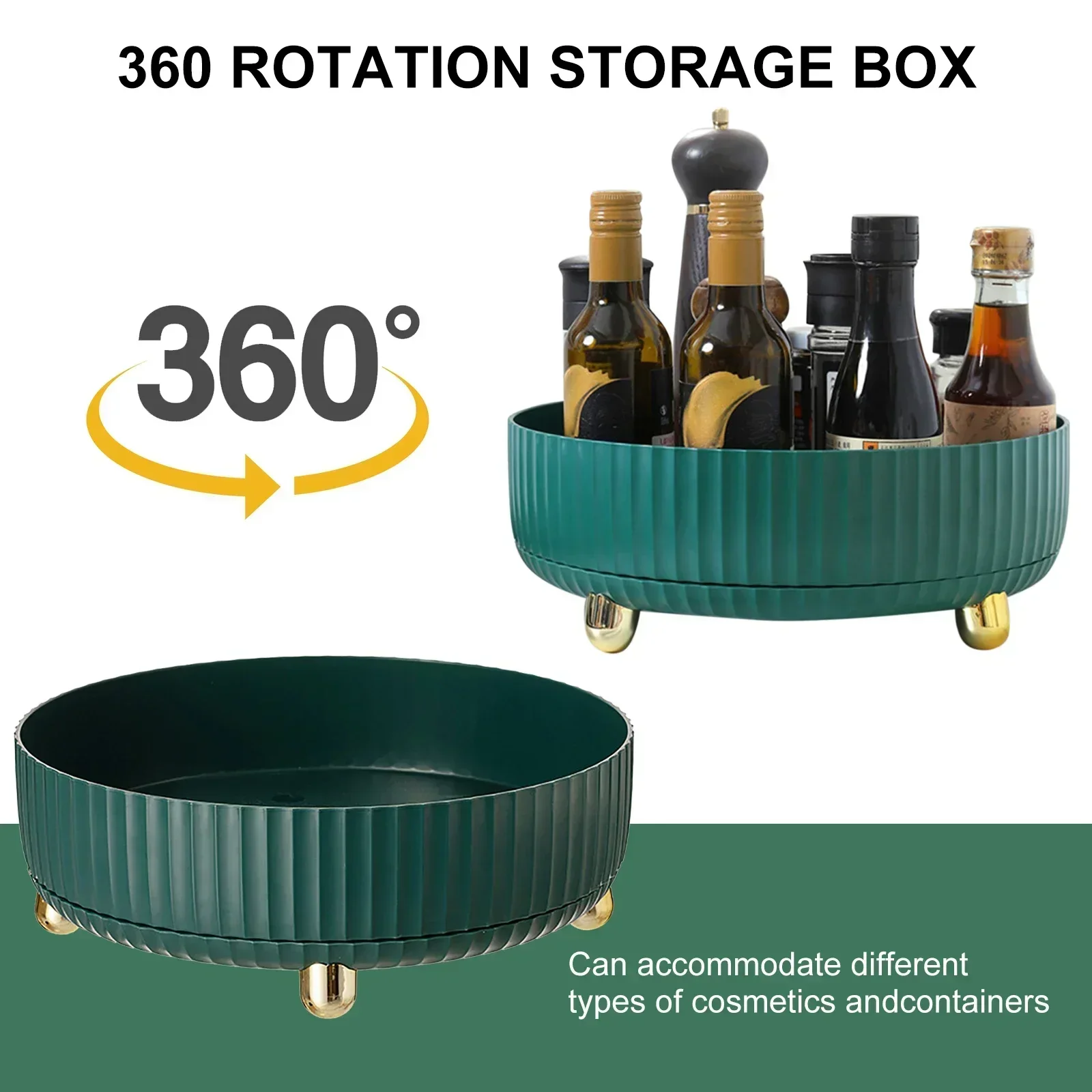 360-Rotation-Spice-Rack-Non-Skid-Pantry-Cabinet-Turntable-Storage-Bin ...