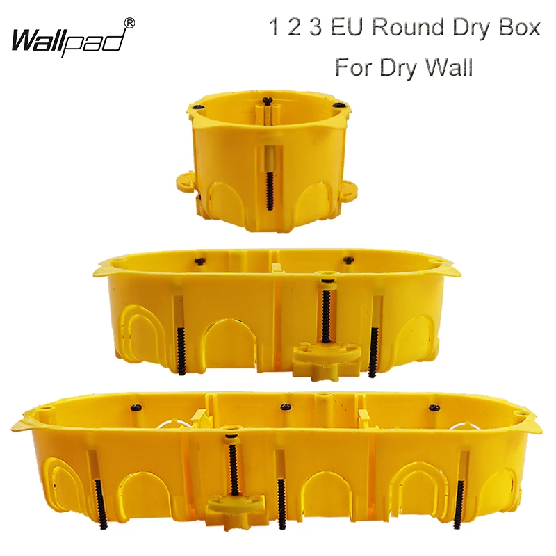 EU 1 2 3 Gang DryWall Box Both For Gypsum Board Dry Box Plasterboad and ...