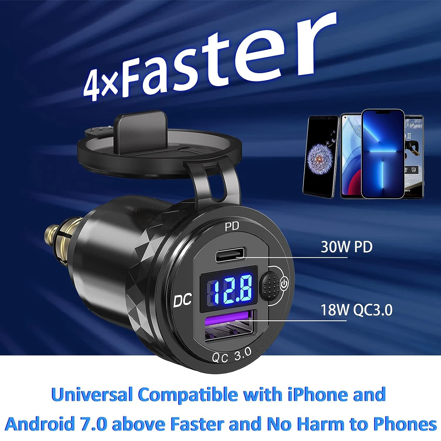 Dual-QC3-0-Motorcycle-USB-Charger-Moto-USB-Power-Adapter-Switch-for-BMW ...