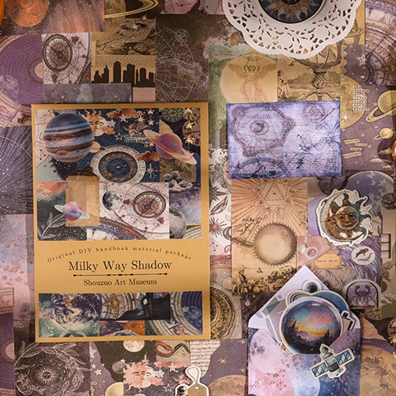 100-pcs-pack-Vintage-stickers-Material-paper-Set-Scrapbooking-Creative ...