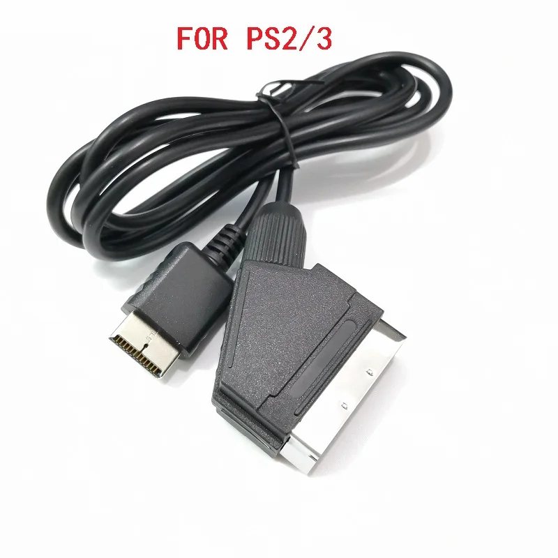 교체용 RGB 스카트 케이블, 플레이스테이션 PS1 PS2 PS3 TV AV 리드 연결 게임 코드 와이어-Freehip.co.kr