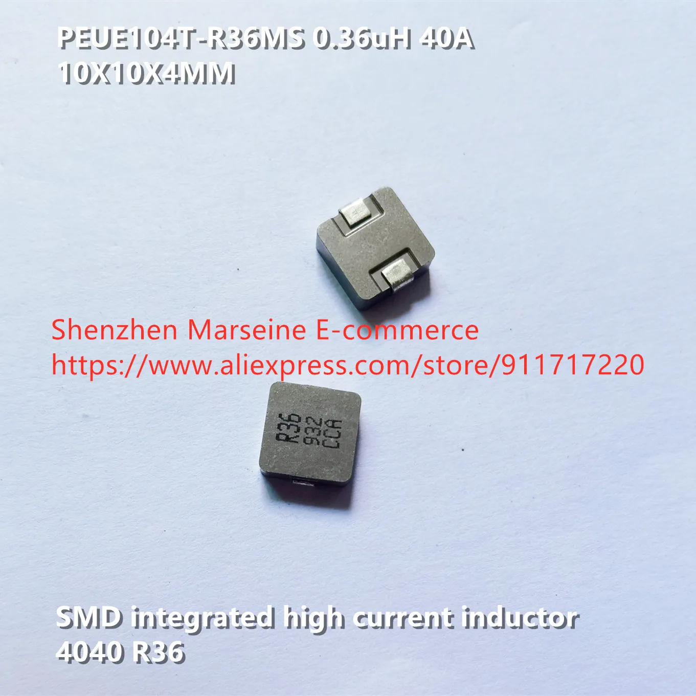Original-nuevo-100-PEUE104T-R36MS-0-36uH-10X10X4MM-40A-SMD-integrada ...