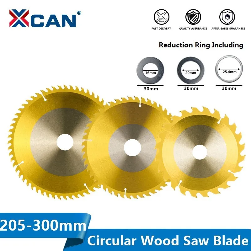 XCAN-205-300mm-Woodworking-Saw-Blade-TiN-Coated-TCT-Circular-Saw-Blade ...