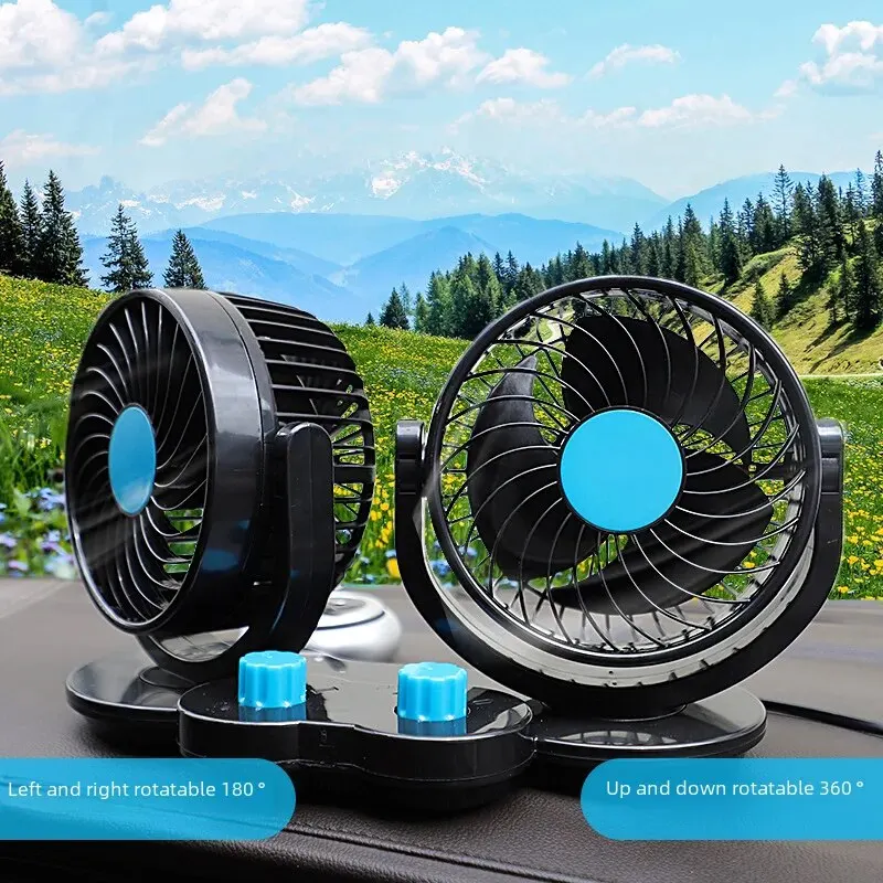 24v-Large-Cooling-Car-Fan-12v-Usb-Car-Use-Electric-Fan-Silent-Super ...