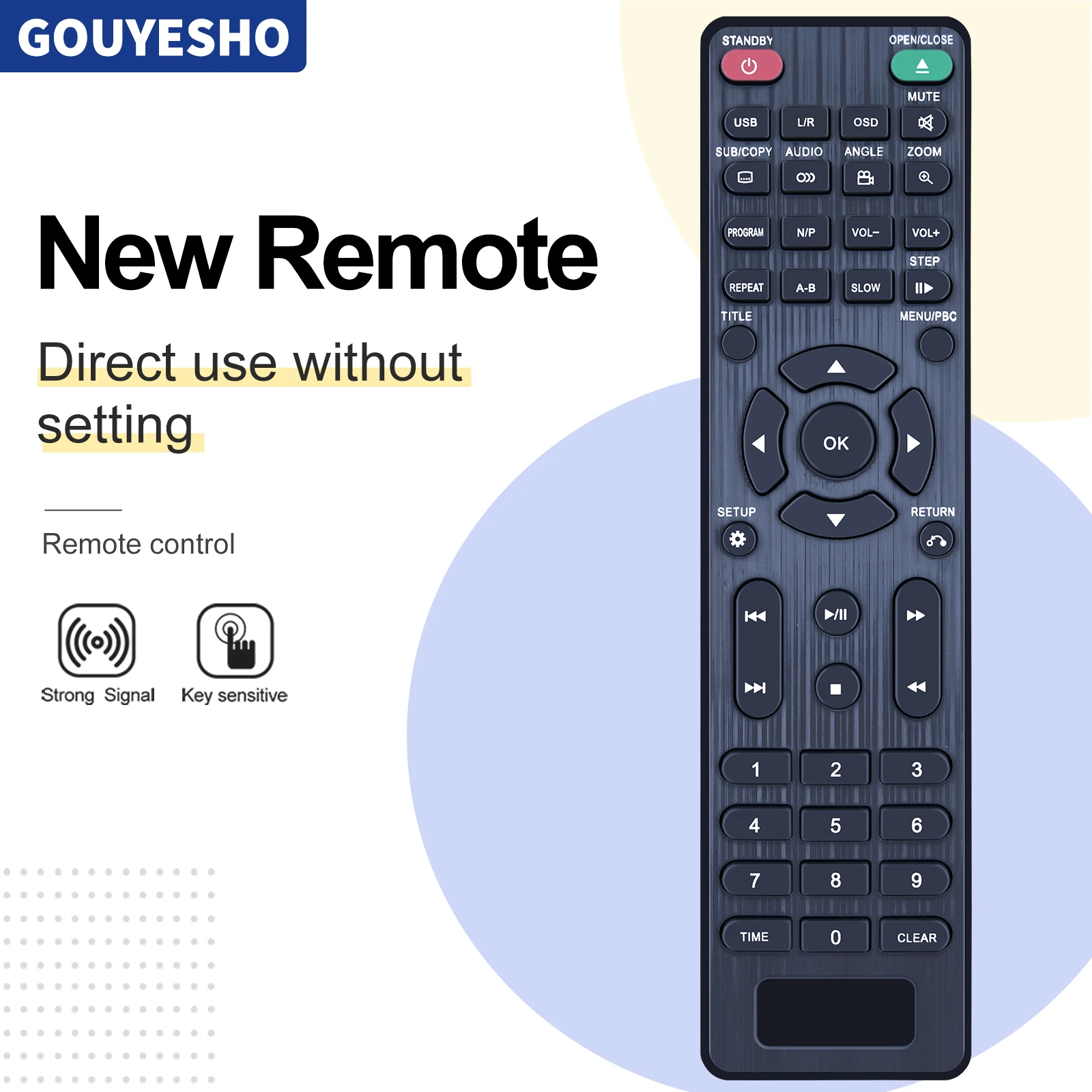 New LP-099 Remote Control For Lonpoo HD DVD Player CD Player ...