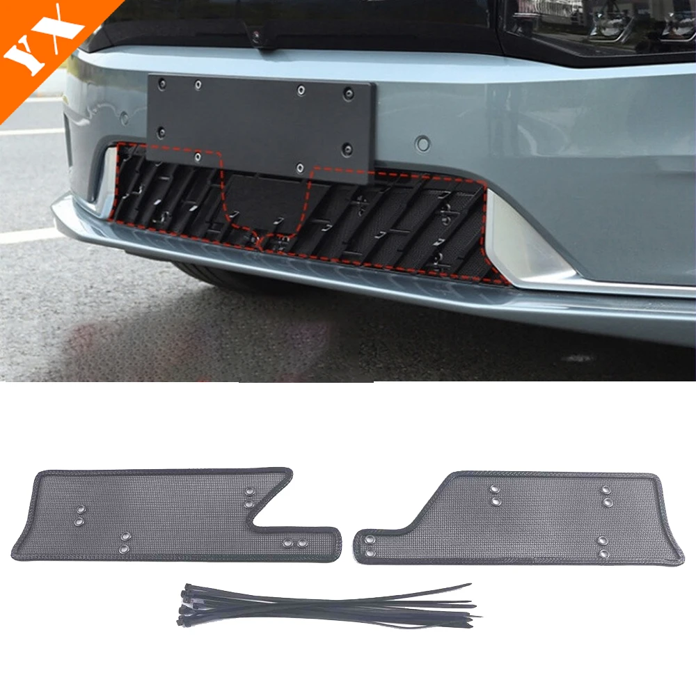 Stainless-Black-Trim-Car-Front-Grille-Anti-insect-Net-And-Dust-proof ...