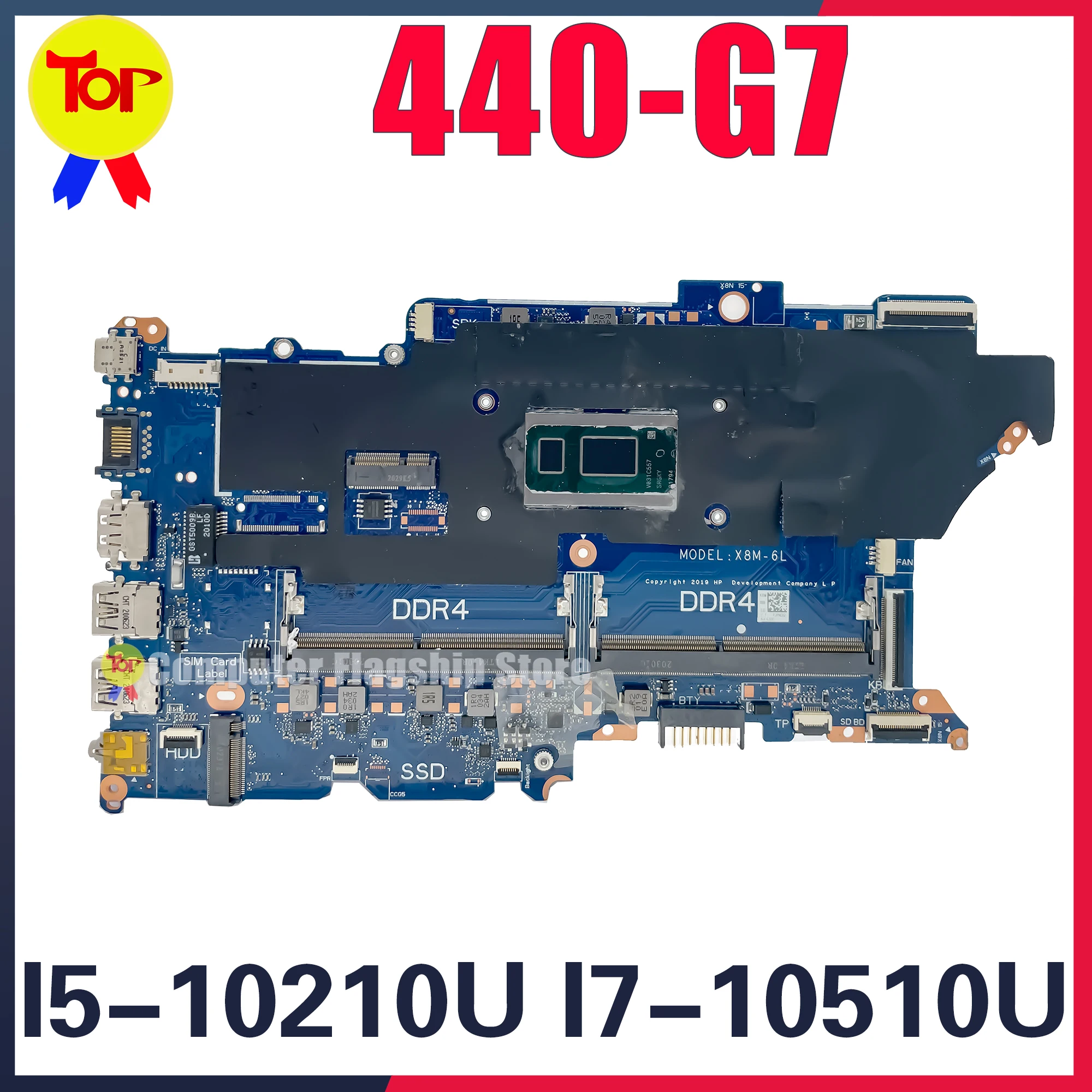 KEFU-DA0X8MMB6D0-Laptop-Motherboard-For-HP-Probook-440-G7-X8M-6L ...