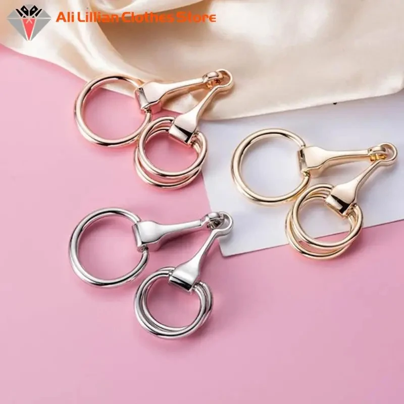 Fashion-Distinctive-Horsebit-Scarf-Buckle-Simple-And-Exquisite ...
