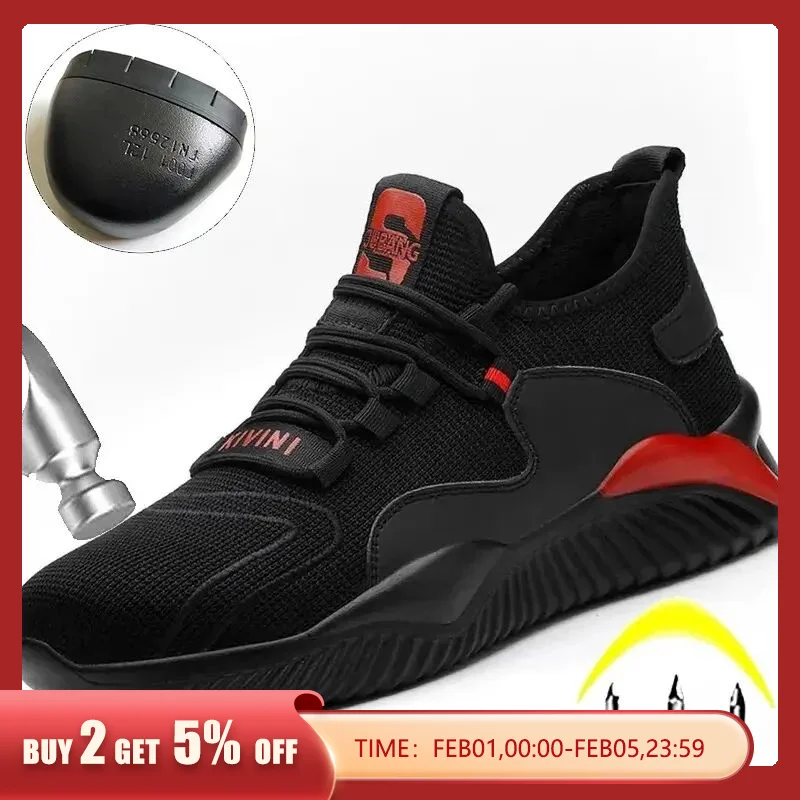 Zapatos-indestructibles-para-hombre-calzado-de-seguridad-con-punta-de ...