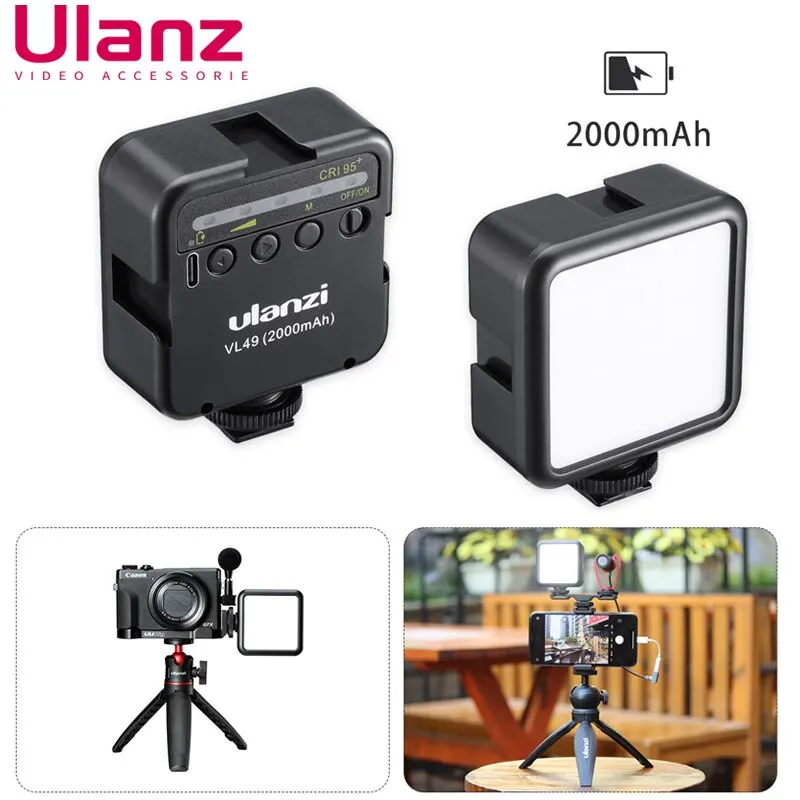Ulanzi-VL49-Mini-Video-Light-On-camera-Led-Photography-Lighting-Phone ...