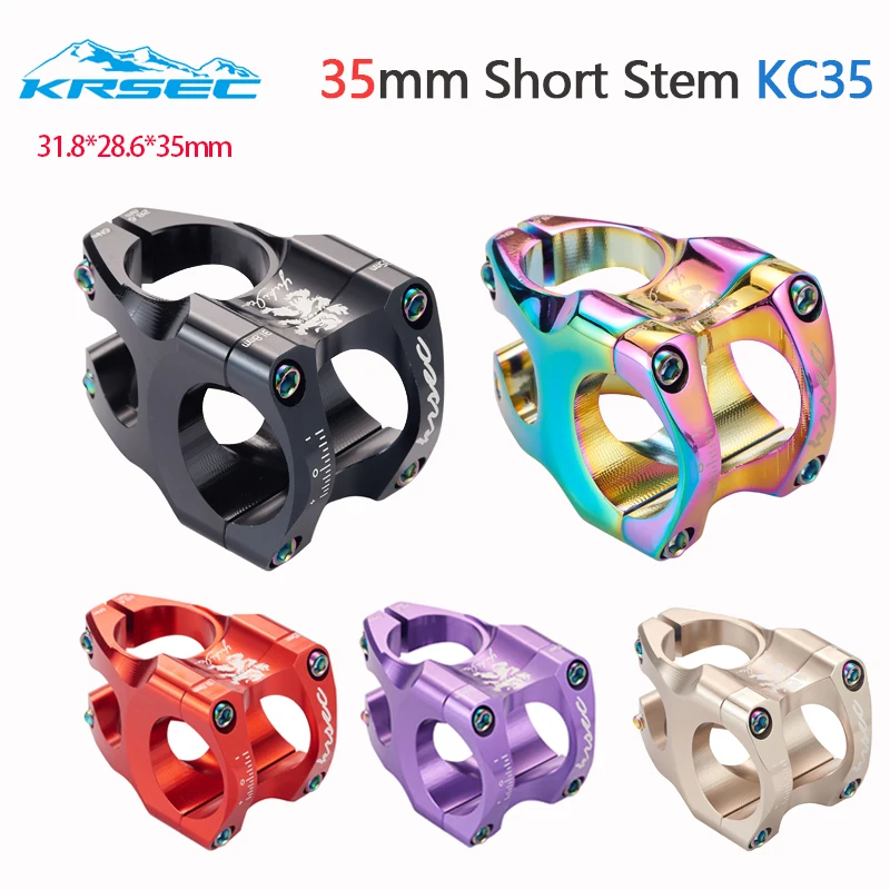 KRSEC-MTB-Mountain-Bike-Guiador-Stem-35mm-Curto-Stem-31-8-Anexo ...