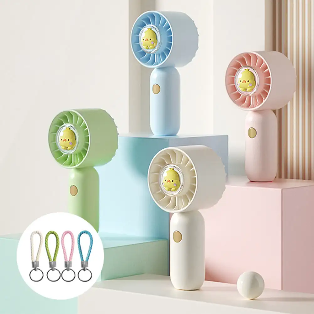 Cartoon-Small-Fan-Desktop-Cute-Mini-Handheld-Fan-with-USB-Rechargeable ...