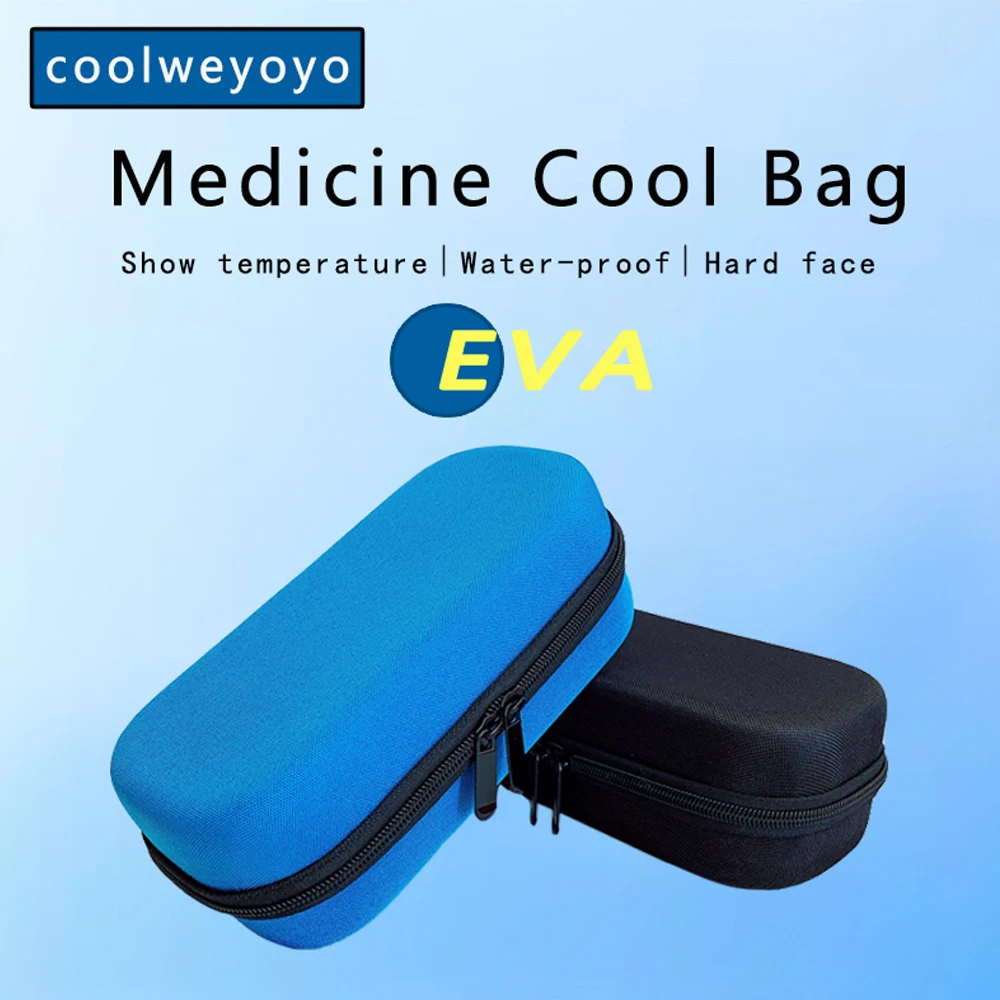 Medical Cooler Travel Pocket Packs Pouch Drug Freezer Box For Diabetes ...