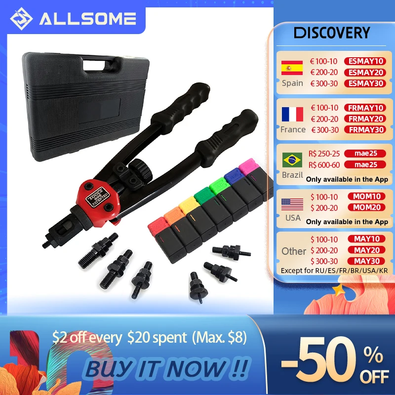 Rivet Nut Hand Rivete Gun | Riveter Rivet Nut Tool | Rivet Nut Riveter ...