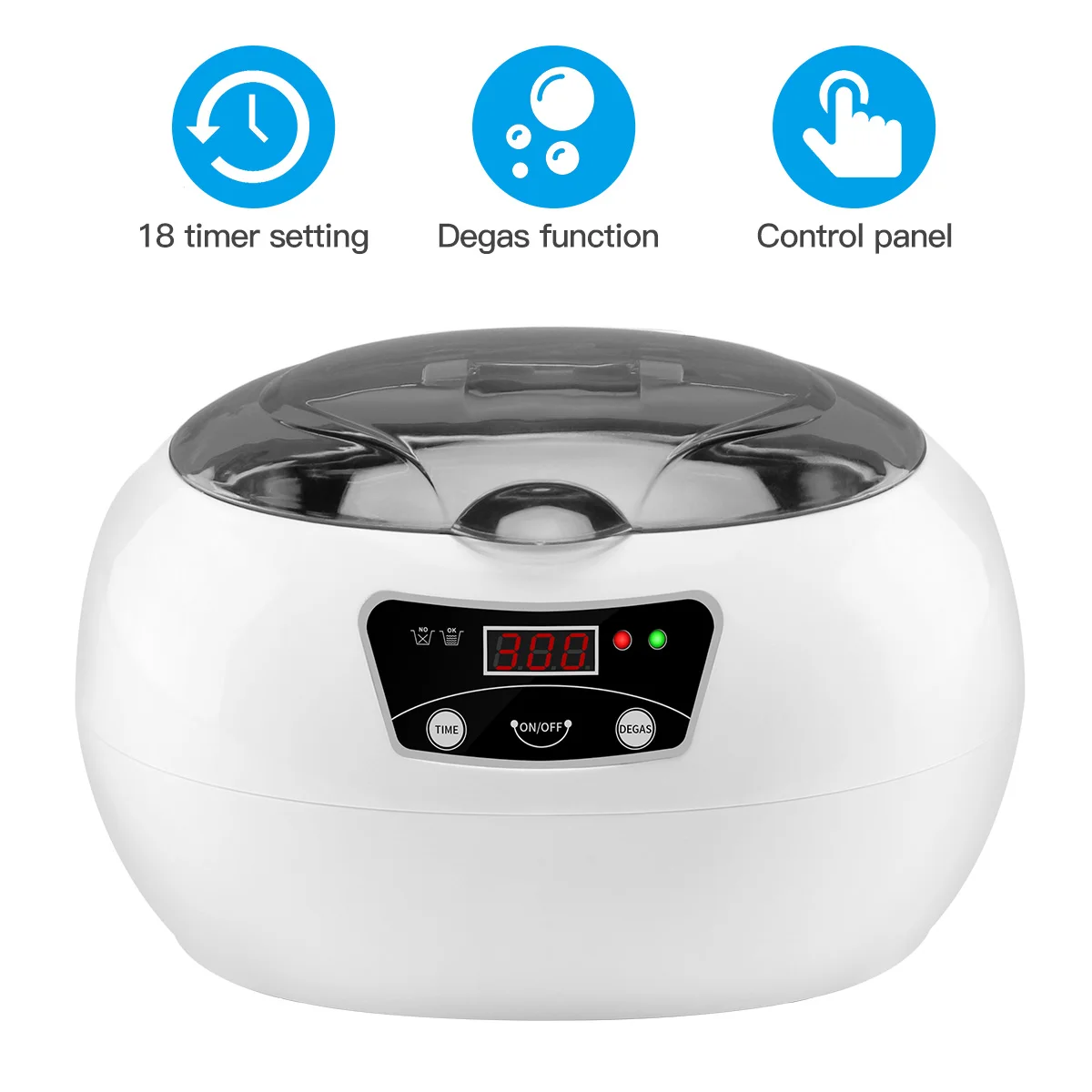 AIPOI 600ml Ultrasonic Cleaner Wave Cleaning Jewellery Polishing ...