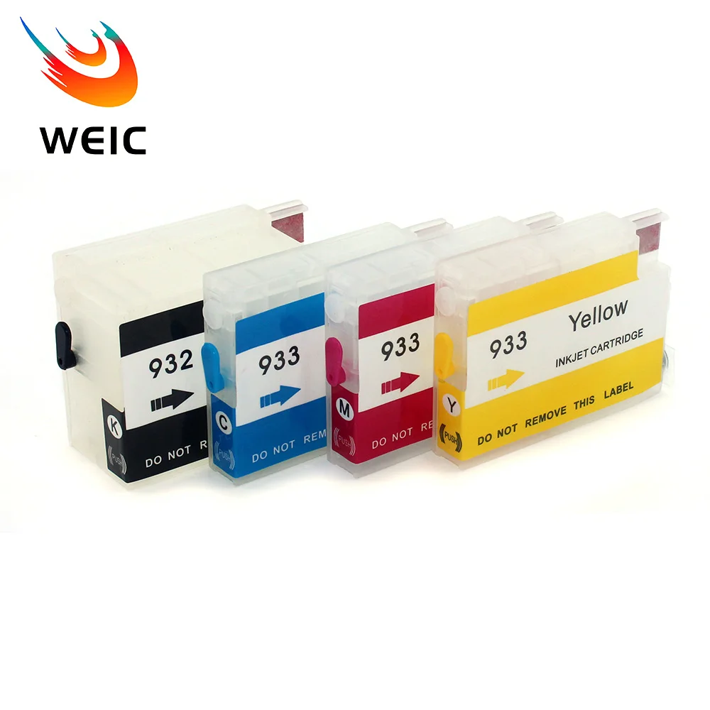 4PC-Set-932-933-Refill-Ink-Cartridge-with-Chip-for-HP-Officejet-6100 ...