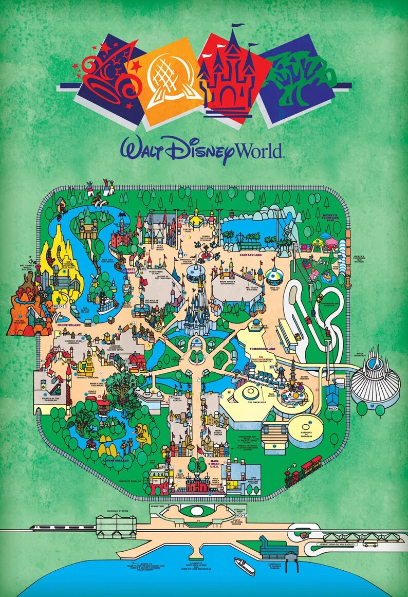 Disneyland Splash Mountain Map