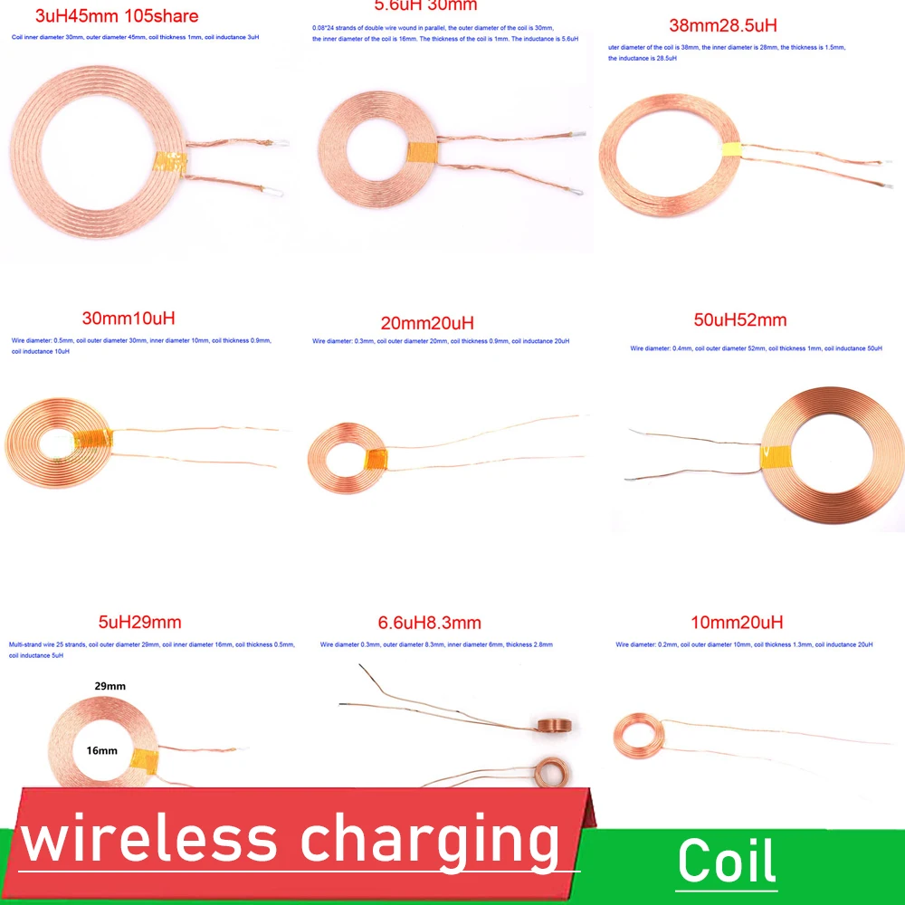 wireless-charging-coil-induction-coil-Multi-specification-XKT-for ...