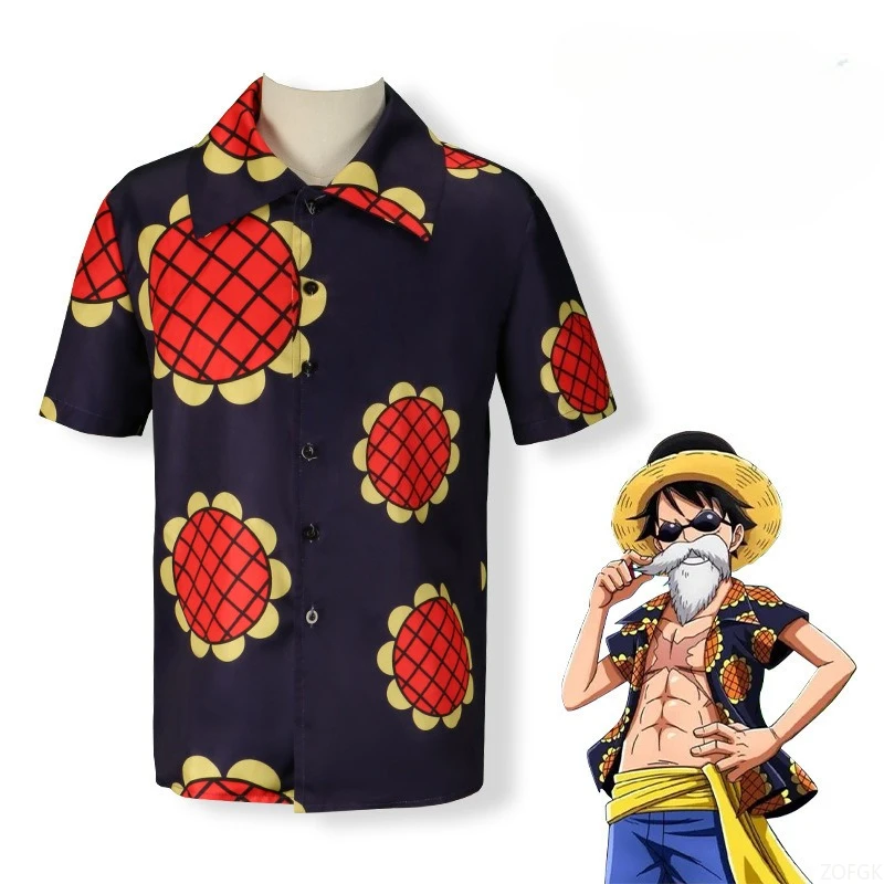 Classic Japanese Anime King Straw Hat Group Luffy Cosplay Cardigan ...