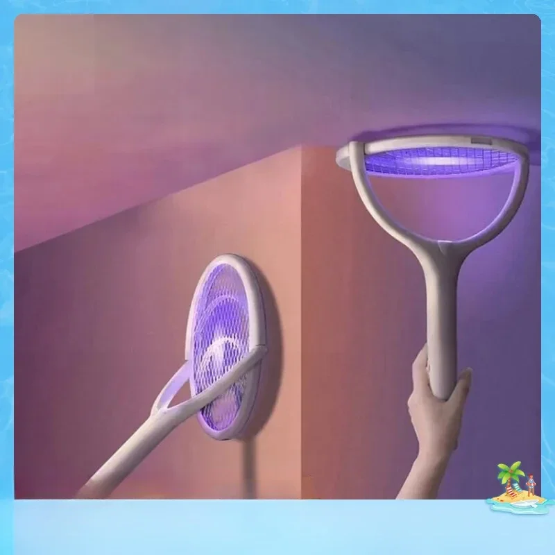 Electric-Mosquito-Swatter-w-5-Powerful-Functions-Fast-Charge-Racket-to ...