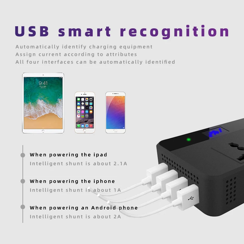 D-TAP-Cabel-to-Power-Inverter-4-USB-Port-Intelligently-Recognizes-The ...