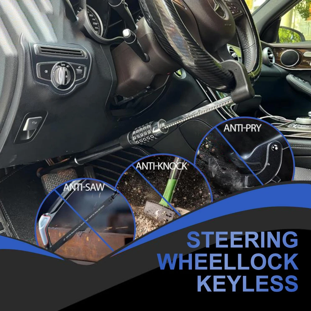 Password-Car-Steering-Wheel-Lock-Anti-Theft-Safety-Alarm-Lock ...