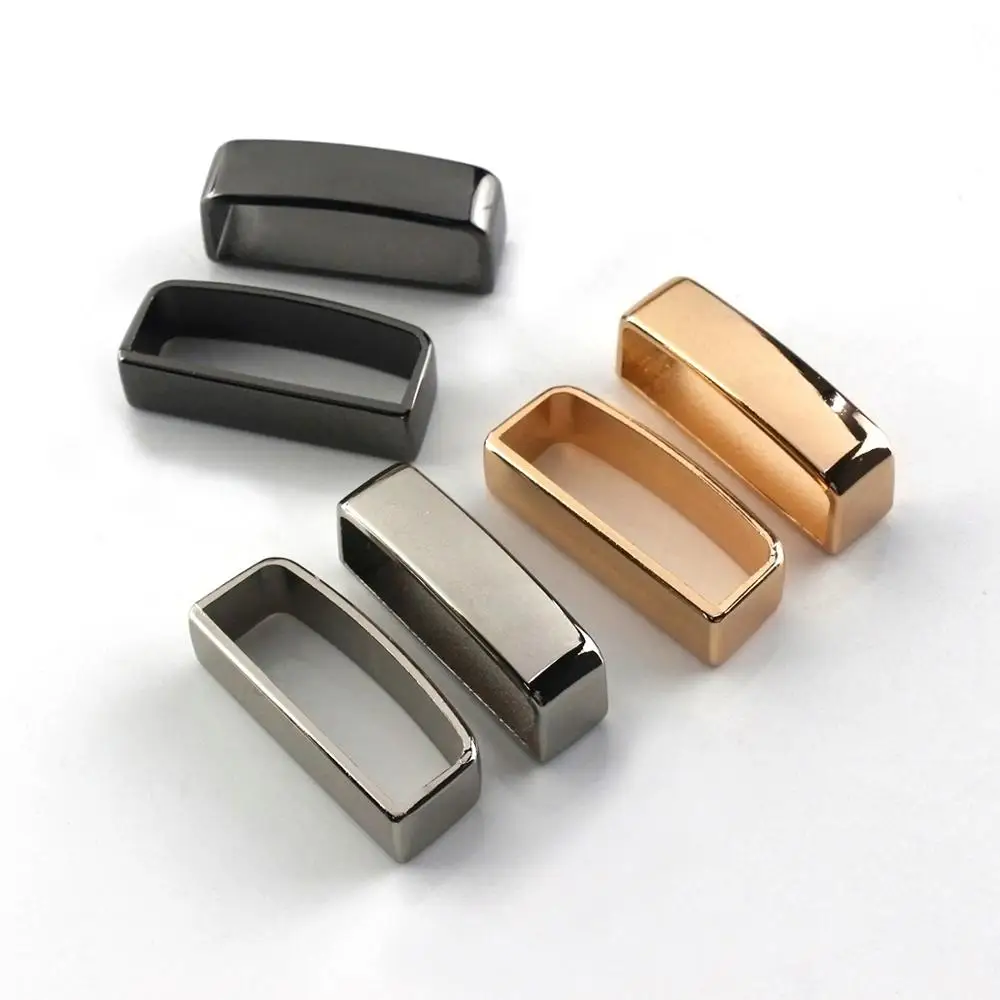 2-Pcs-Metal-Belt-Keeper-D-Shape-Belt-Strap-Loop-Ring-Buckle-Parts-for ...