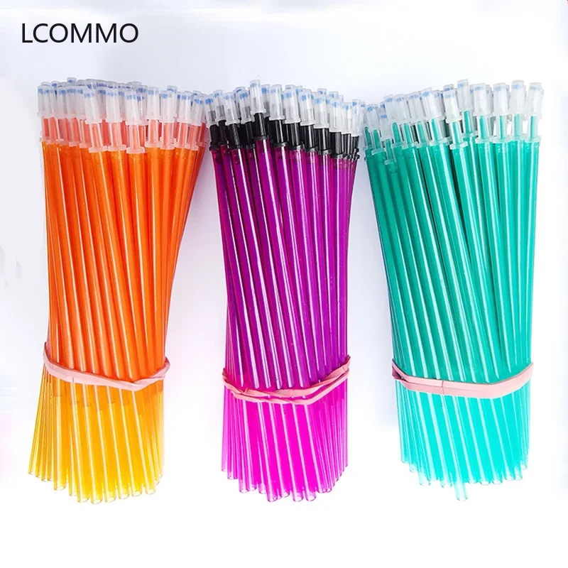 20pcs/set Magic Ink Erasable Pen Refills Rod 0.5mm Purple Orange Green ...