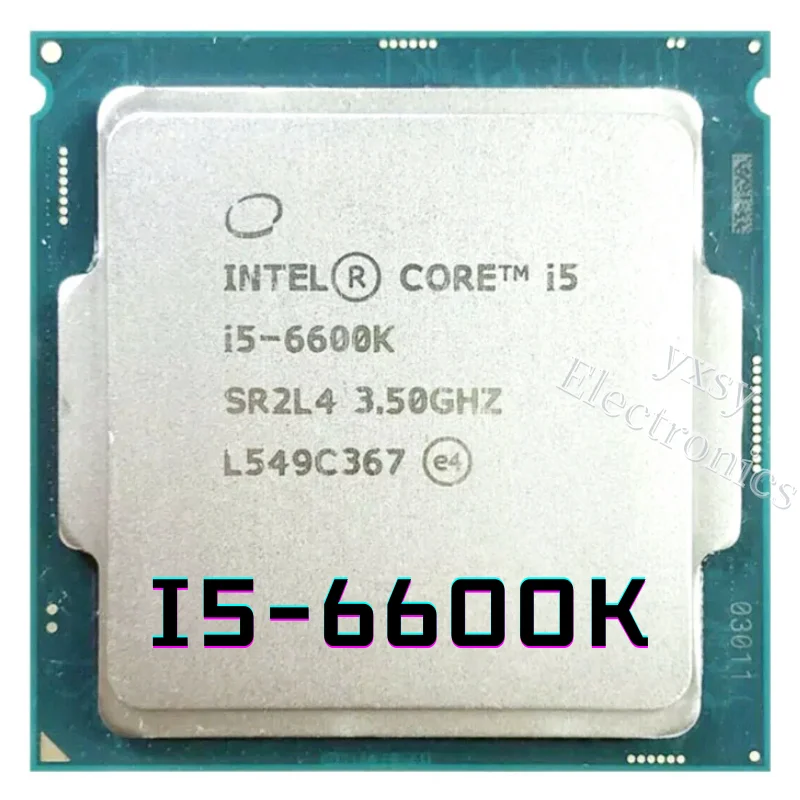 Processador Intel Core i5 6600K 3,5 GHz Quad Core Quad Thread CPU 6M ...