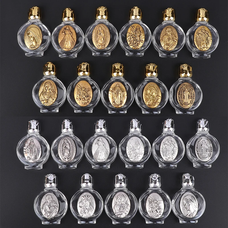 Glass-Holy-Water-Jesus-Bottle-Religious-Cross-Bottle-Christian-Virgin ...