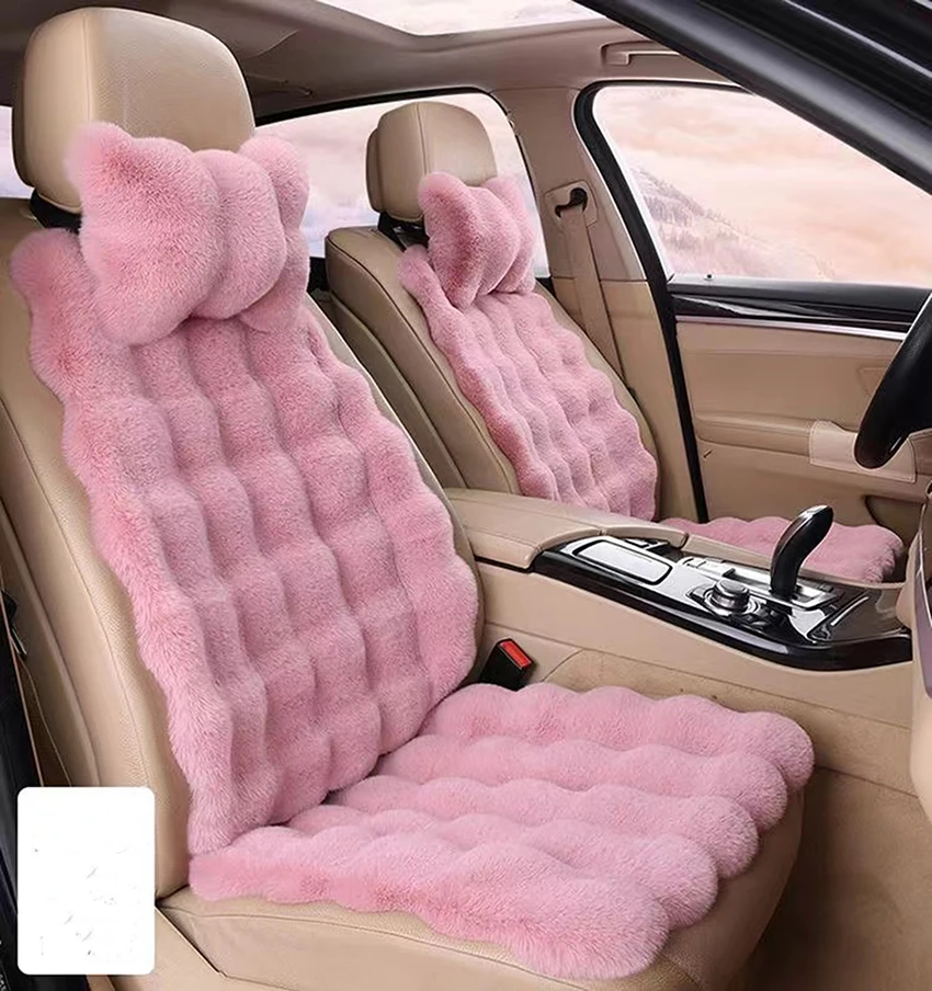 Winter-Warm-Car-Seat-Covers-Artificial-Rabbit-Fur-Cars-Cushion-Soft ...