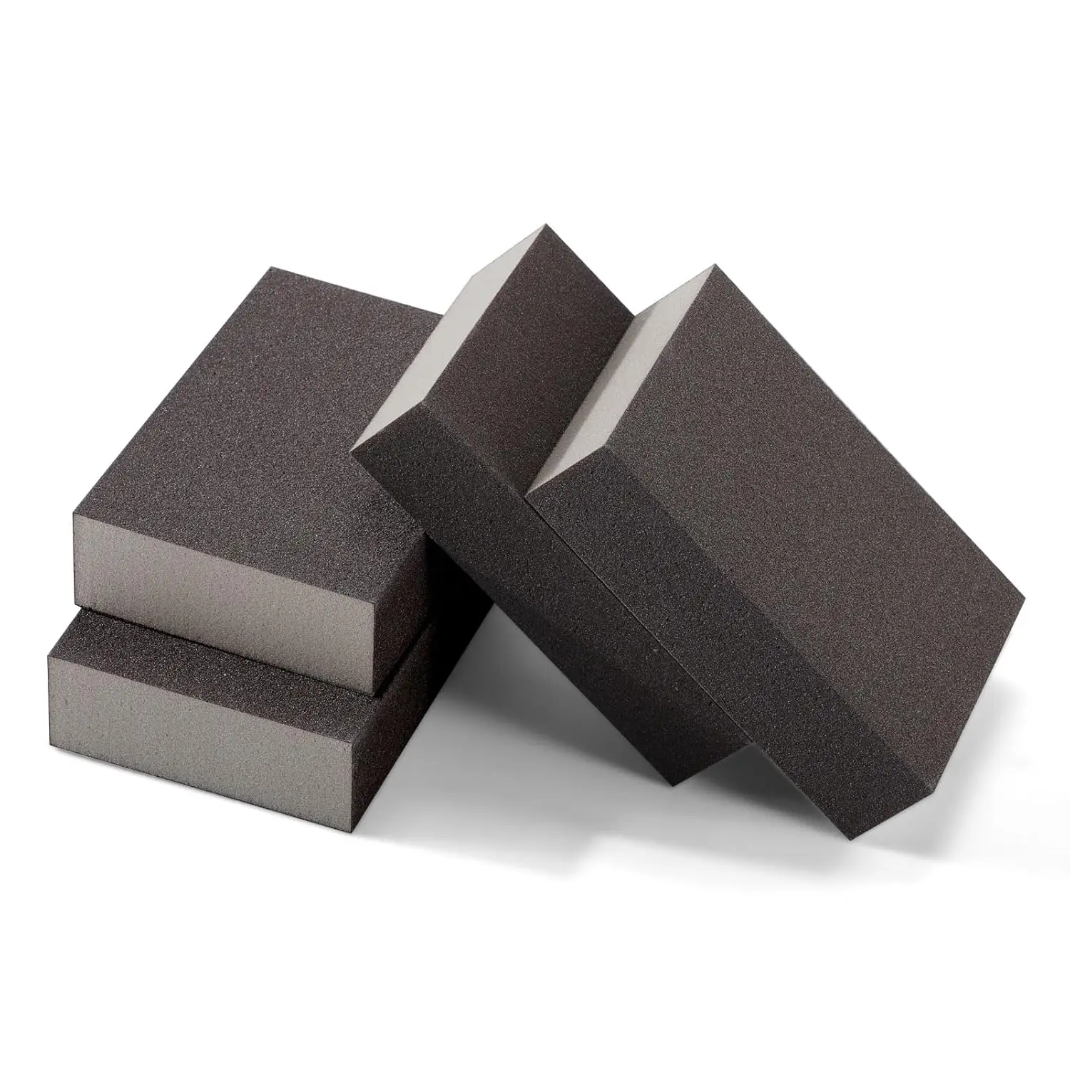 4-Piece Set of Manual Sanding Sponge Blocks, Sanding Sponge, Grit 60/80 ...