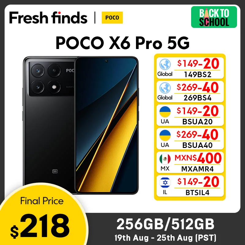 World-Premiere-Global-Version-POCO-X6-Pro-5G-256GB-512GB-Dimensity-8300 ...