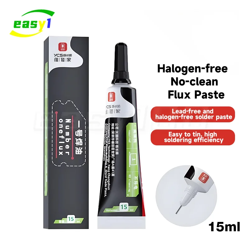 YCS NO.1 15ML Flux Soldering Oil No-Clean Halogen-Free Mobile Phone ...
