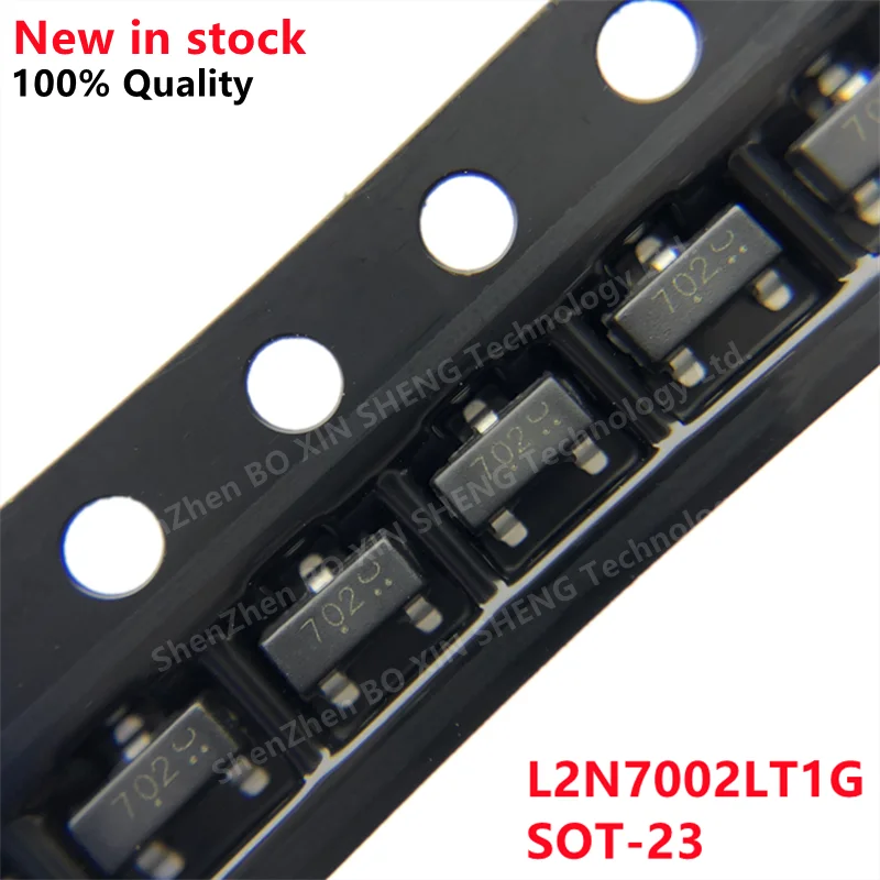 50PCS L2N7002LT1G 2N7002LT1G Marking 702 SOT-23 SMD Field effect transistor(MOSFET)