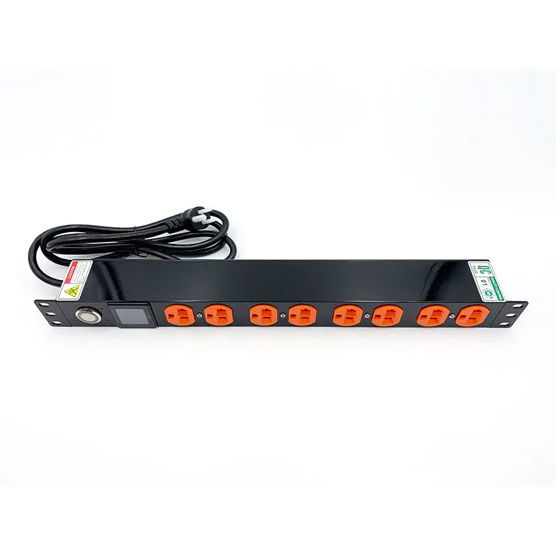 Metered Pdu Rack Mount Power Distribution Units 85-250v/16a 8 Outlets ...