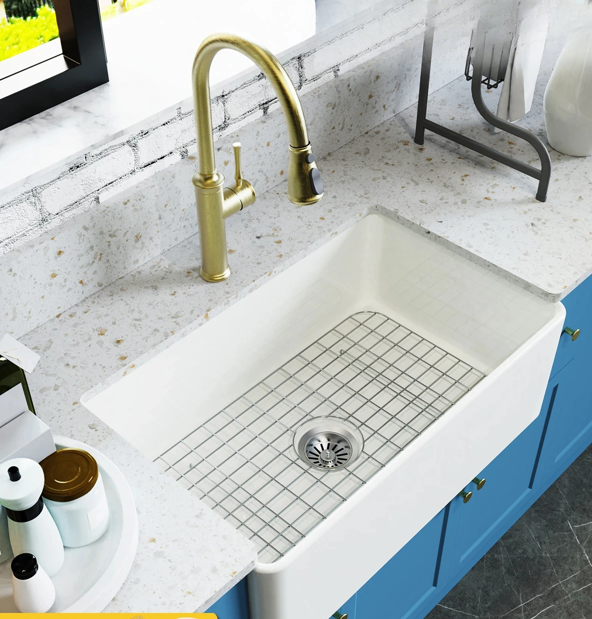 Front-Semi-Embedded-Inter-Platform-Basin-Open-Kitchen-Ceramic-Sink ...