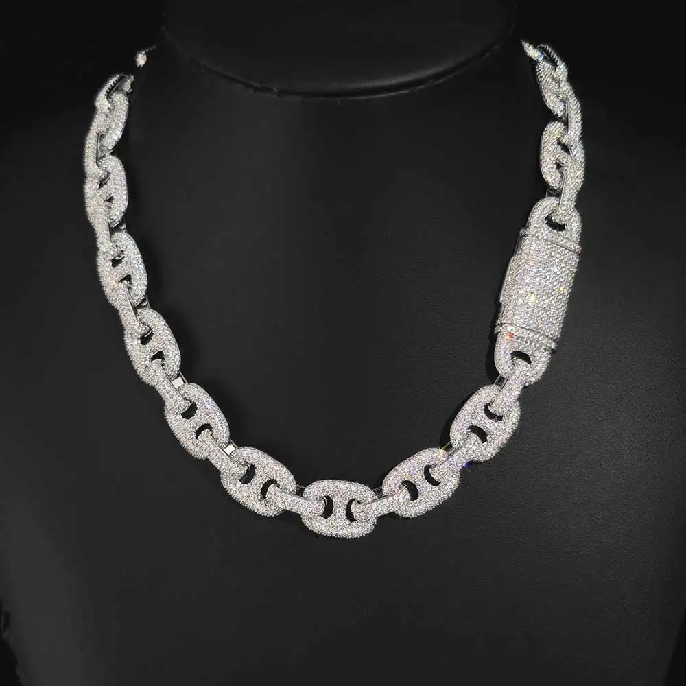 16MM-CZ-Miami-Large-Round-Cuban-Link-Chain-Bling-Iced-Out-Custom-Hip ...
