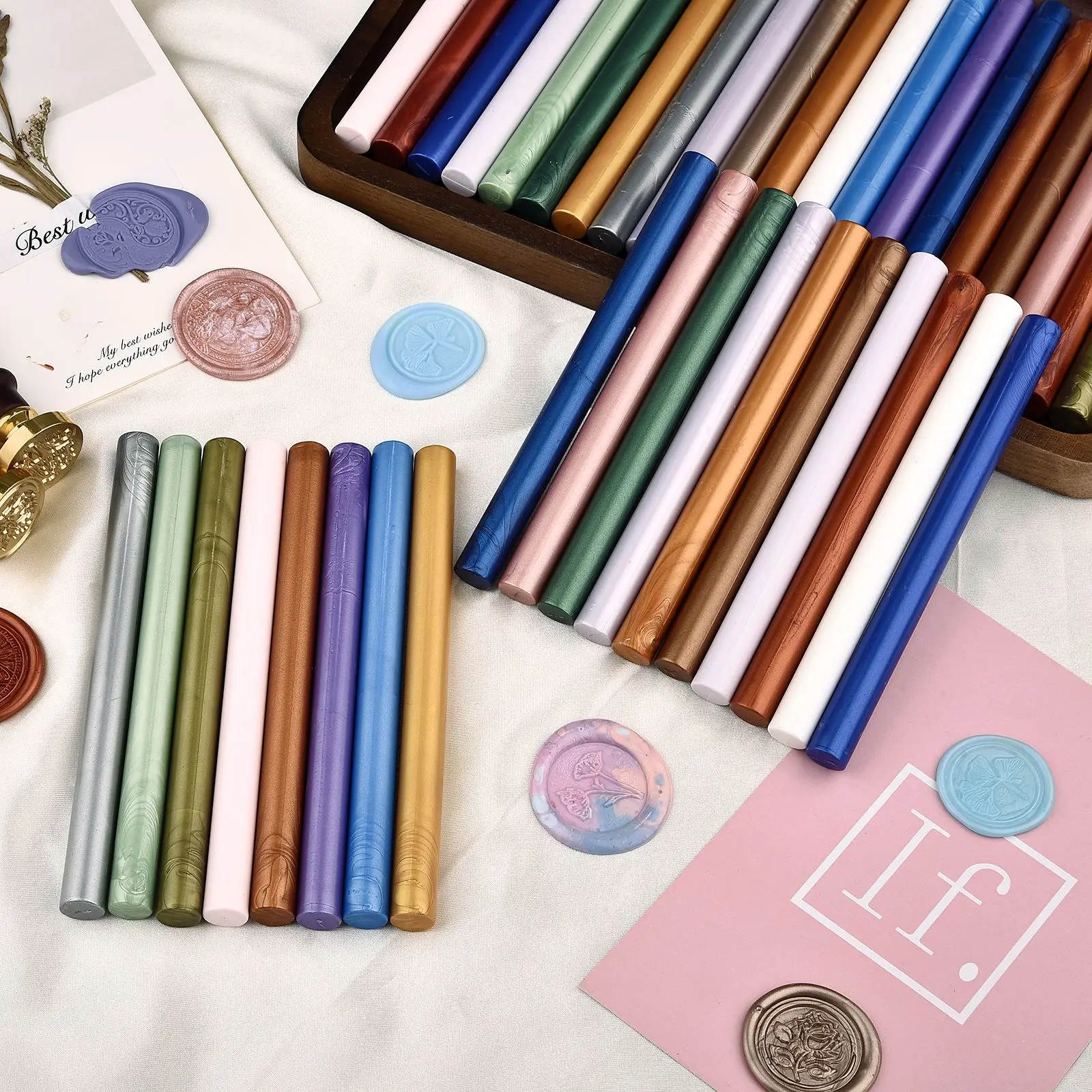 10pcs-34Colors-Hot-Melt-Glue-Stick-Retro-Metallic-Color-Rose-Gold-For ...