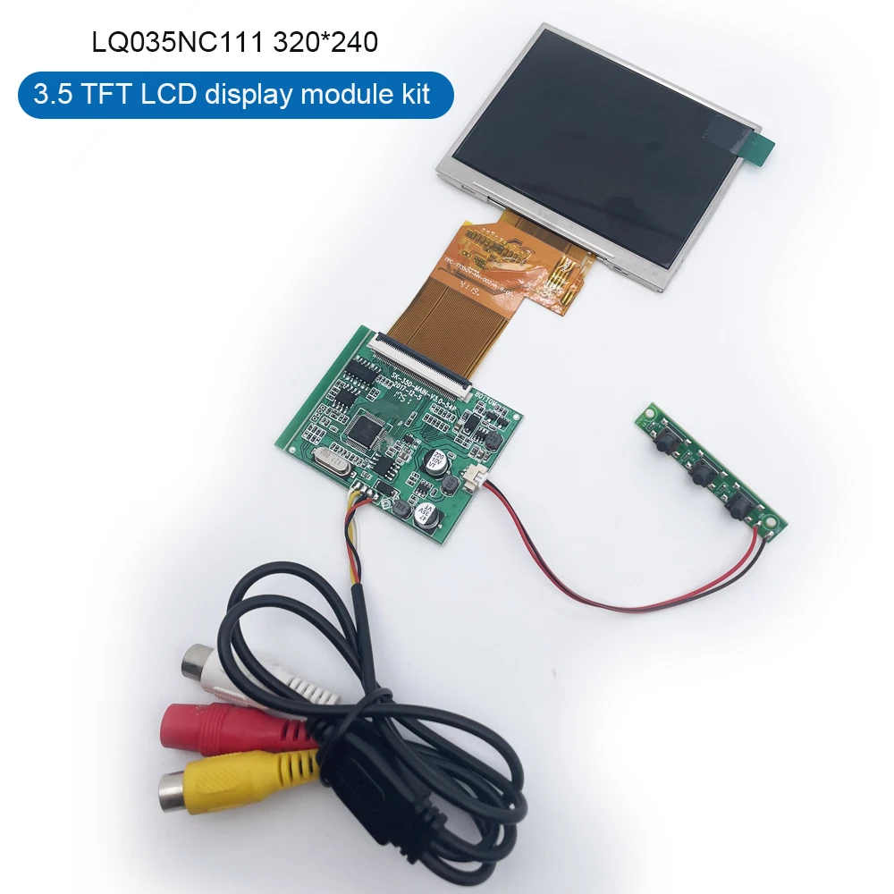 3-5-TFT-LCD-display-module-kit-LQ035NC111-320-240-2-way-AV-in-driver ...