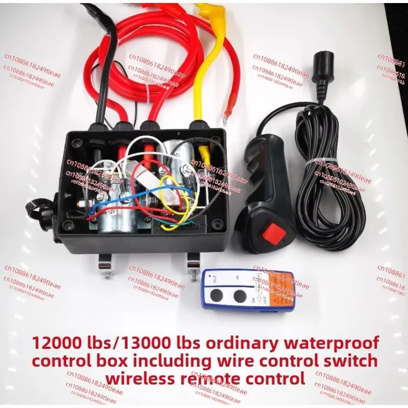12,000 pound winch control box with wireless remote control, off-road ...