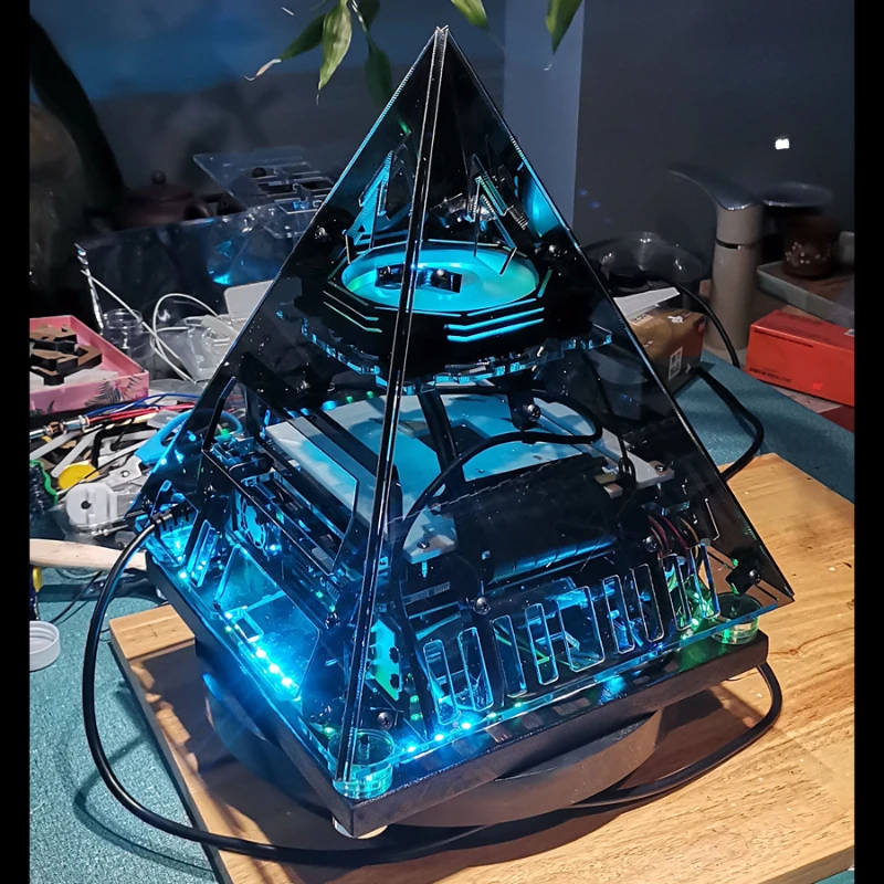 Black-Crystal-Pyramid-Chassis-Acrylic-Panoramic-Side-Transparent-E ...