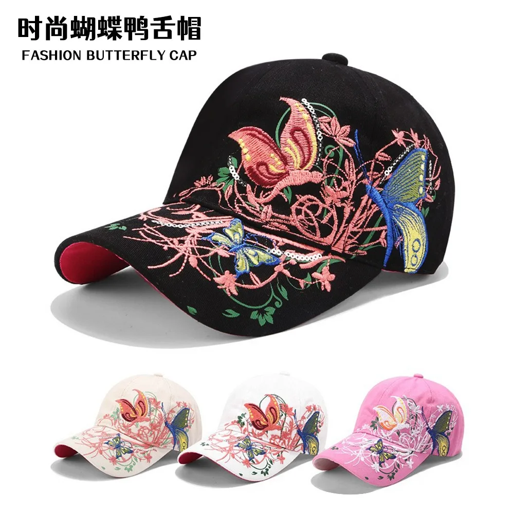 Visors Sun Hats Baseball Caps Ethnic Style Embroidery Fashion Vintage ...
