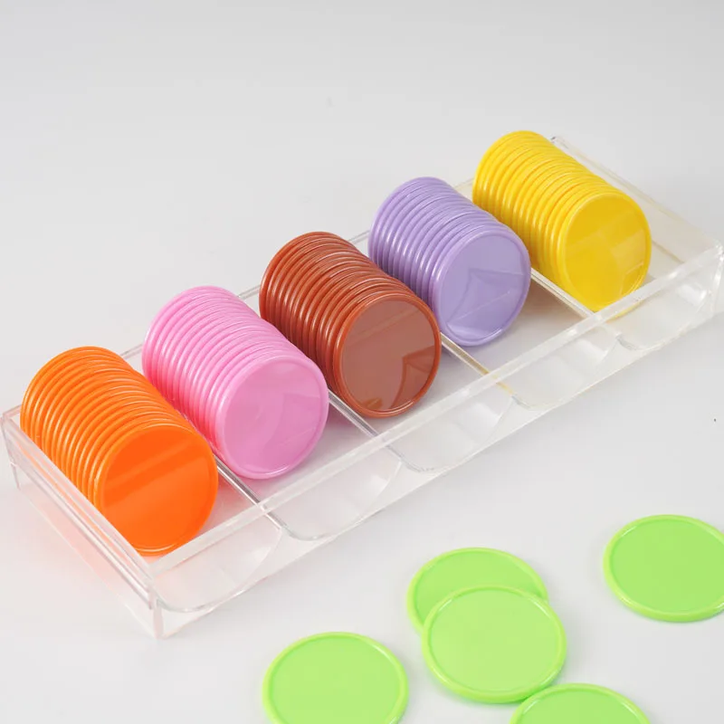 100PC-3-7-cm-Opaque-Plastic-Learning-Counter-Mini-Poker-Chips-Tokens ...