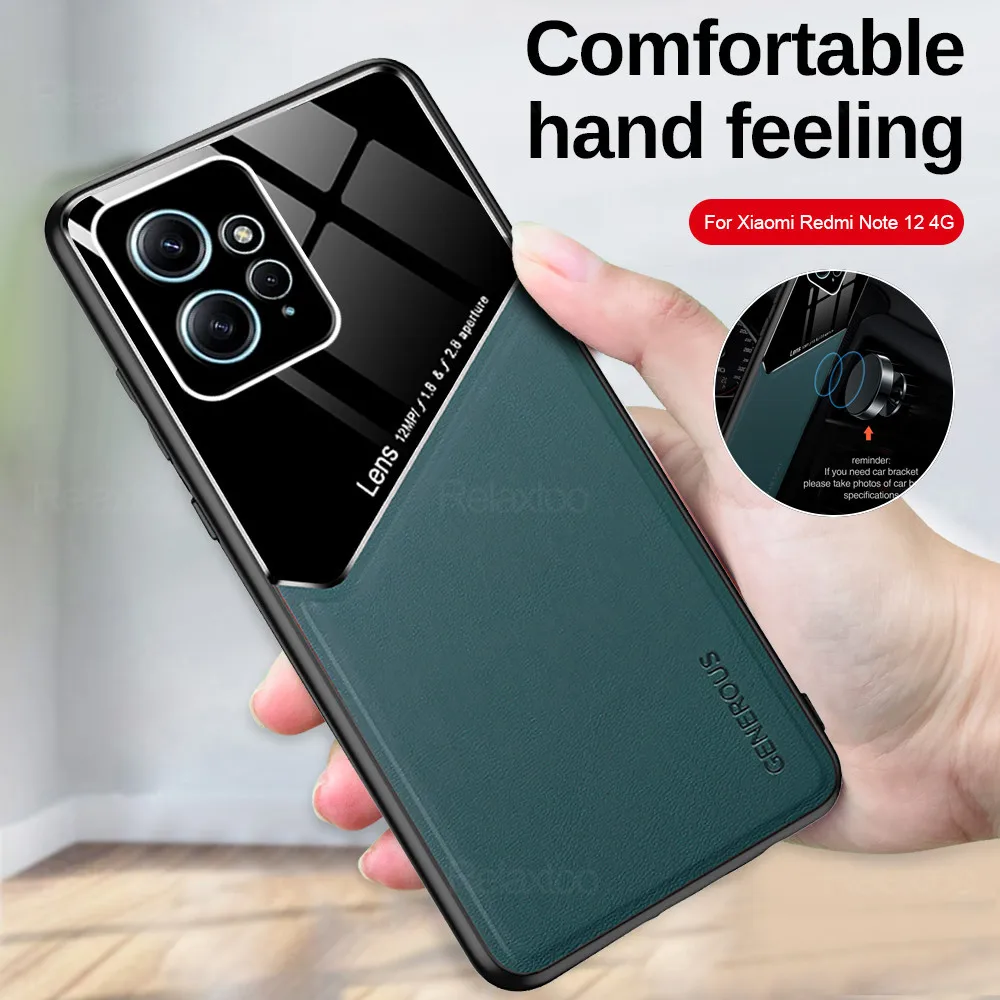 Redmy-Note-12-4G-Case-Camera-Protect-Leather-Coque-For-Xiaomi-Redmi ...