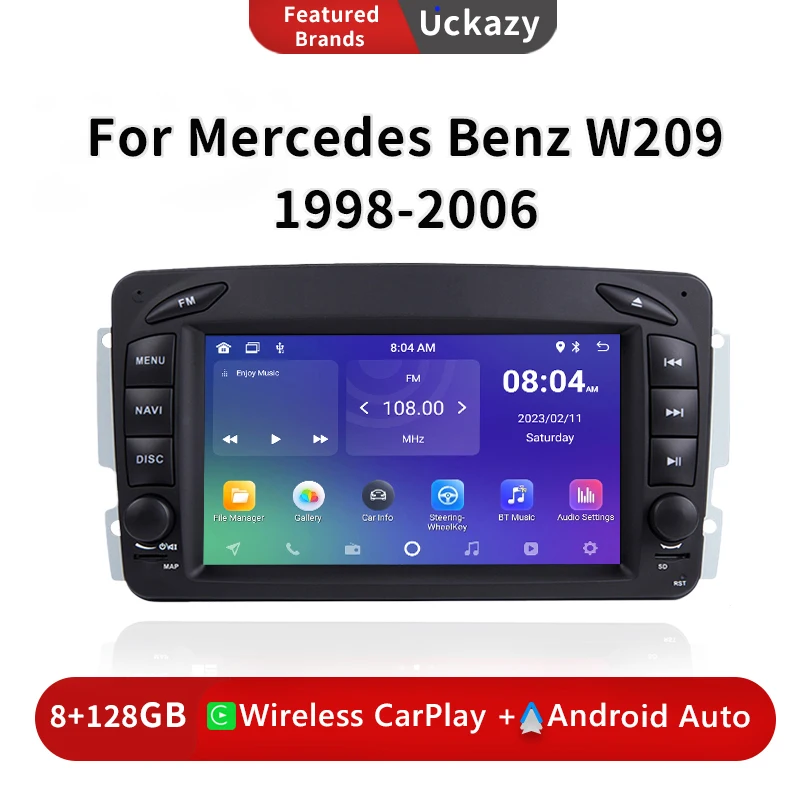 2-Din-Android-12-Car-Radio-For-W203-mercodes-Benz-Vito-W639-W168-Vaneo ...