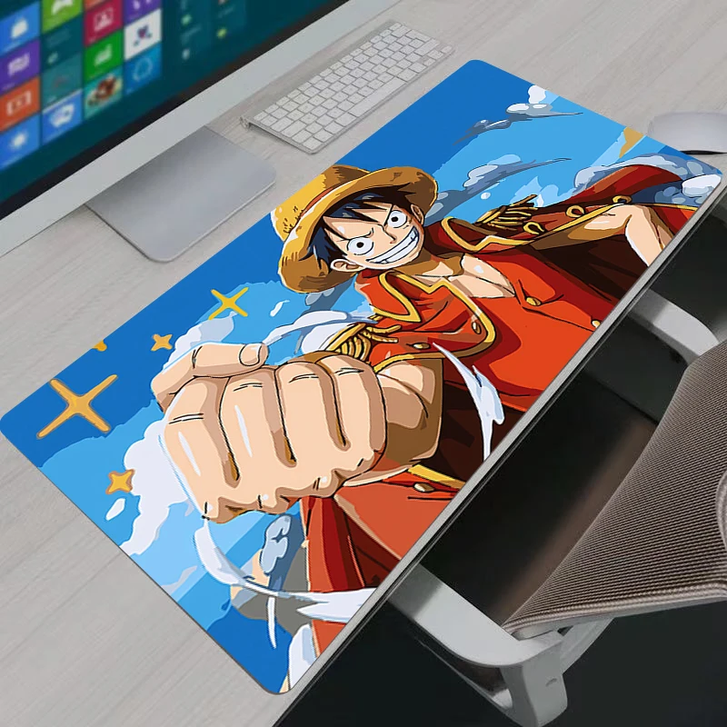 Mouse Pad One Piece Luffy Gaming Gamer Large Keyboard NonSlip Rubber ...