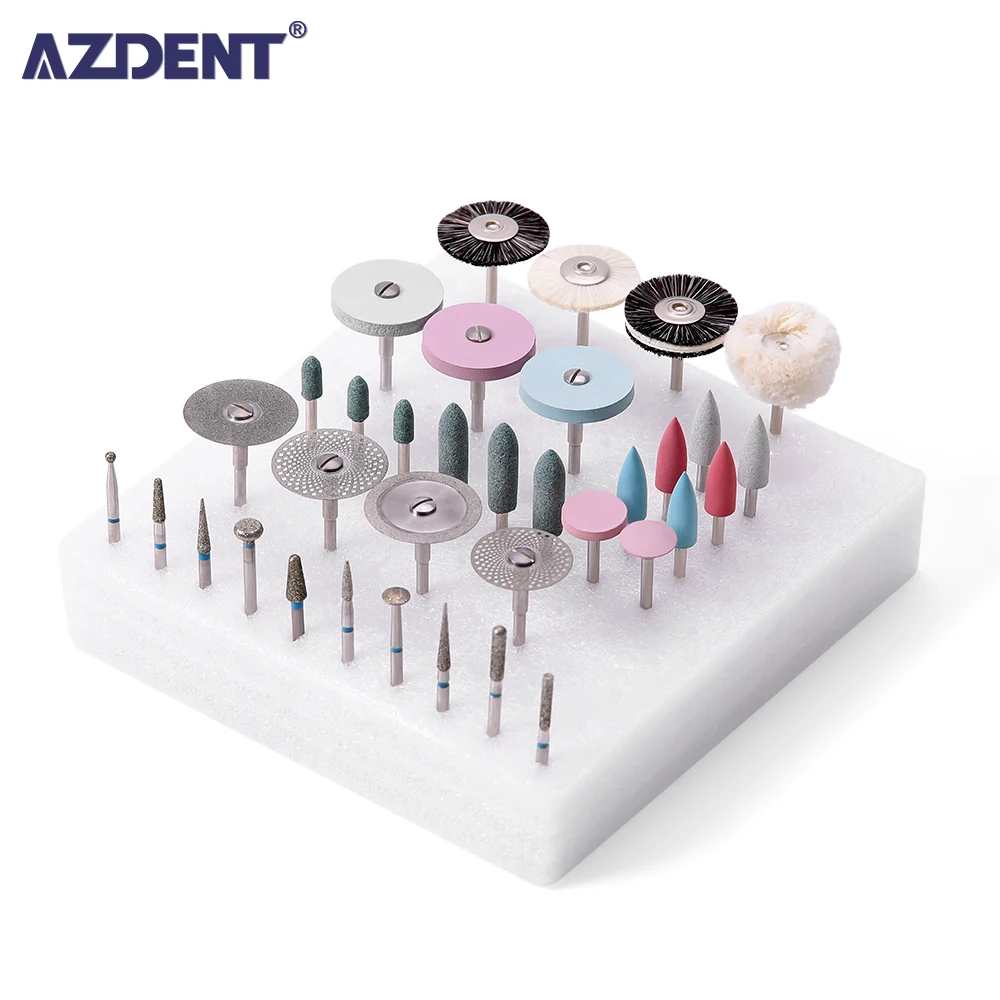AZDENT Kit de pulido de porcelana y cerámica para odontología ...